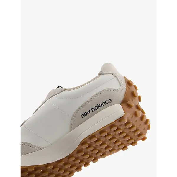 NEW BALANCE X Casablanca 327 Perforated Leather And Suede Trainers - Moonbeam