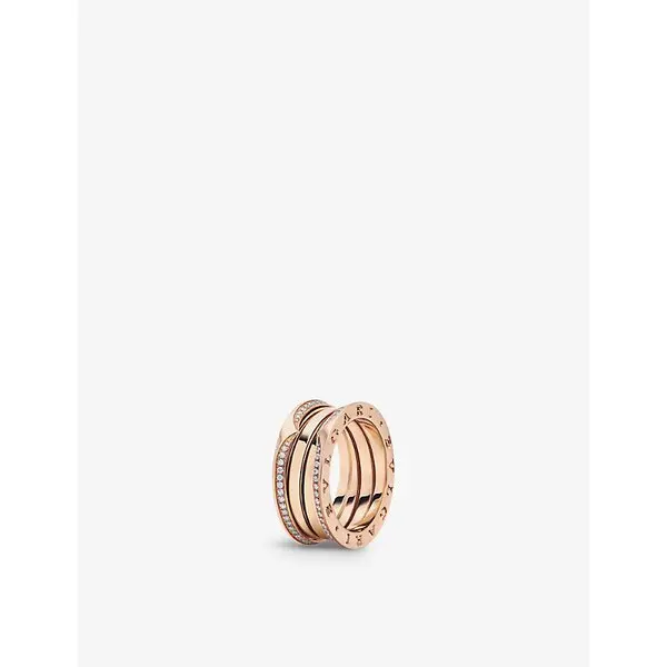 BVLGARI B.zero1 18ct And Diamond Ring - Rose Gold