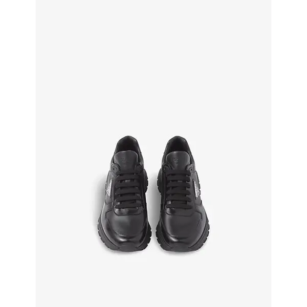 Prada Brand-plaque Leather Low-top Trainers