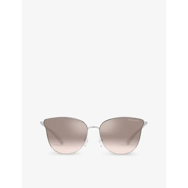 Michael Kors Round-frame Metal Sunglasses - Silver
