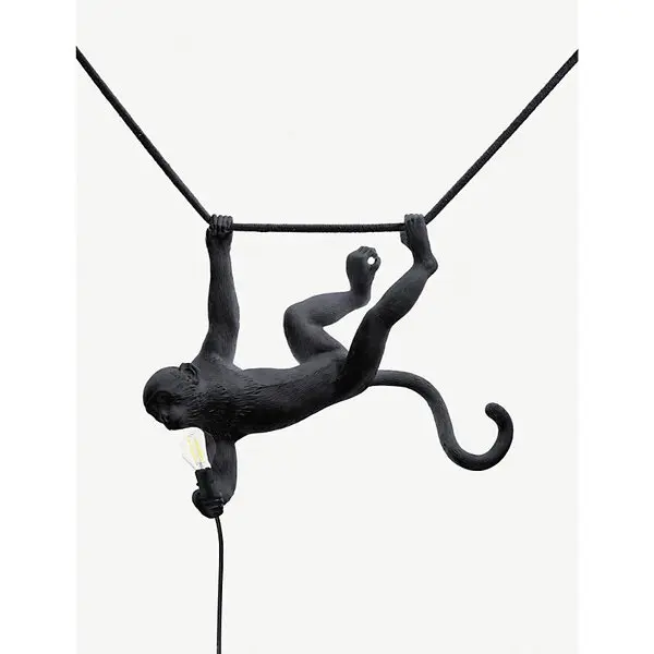 SELETTI Monkey Swing Resin Ceiling Lamp 44cm - None