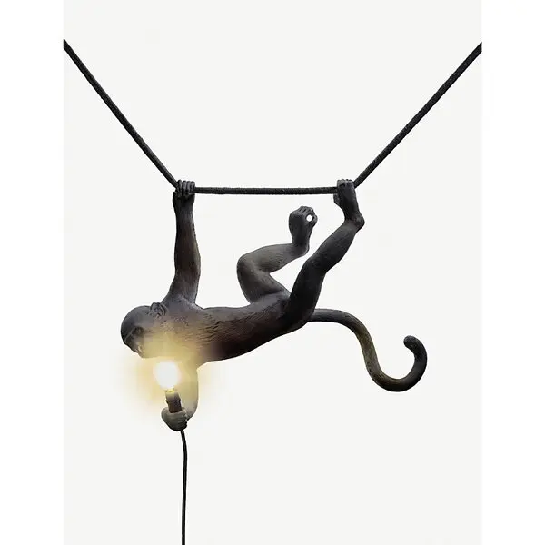 SELETTI Monkey Swing Resin Ceiling Lamp 44cm
