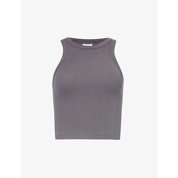 LOUNGE UNDERWEAR Essential Logo-embroidered Stretch-cotton Top