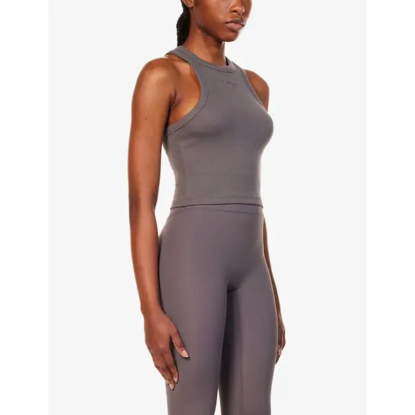 LOUNGE UNDERWEAR Essential Logo-embroidered Stretch-cotton Top