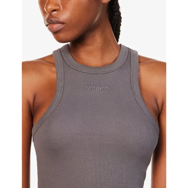LOUNGE UNDERWEAR Essential Logo-embroidered Stretch-cotton Top