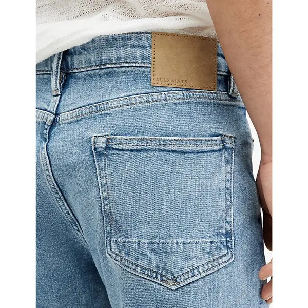 ALLSAINTS Dean Slim-fit Cropped Stretch-denim Jeans
