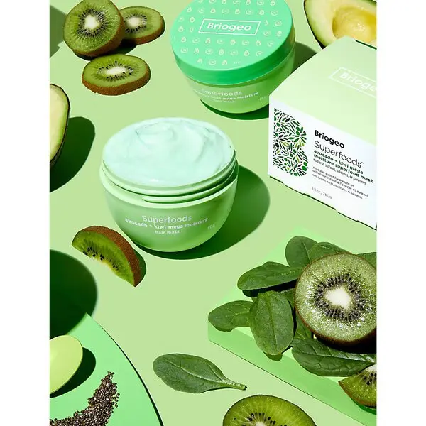 BRIOGEO Superfoods™ Avocado And Kiwi Mega Moisture Hair Mask - One-color