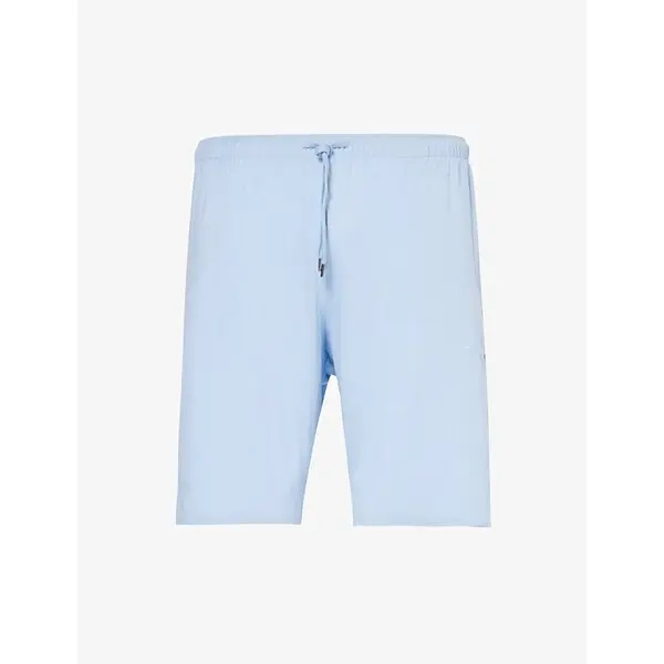 Derek Rose Basel Relaxed-fit Stretch-woven Pyjama Shorts - French