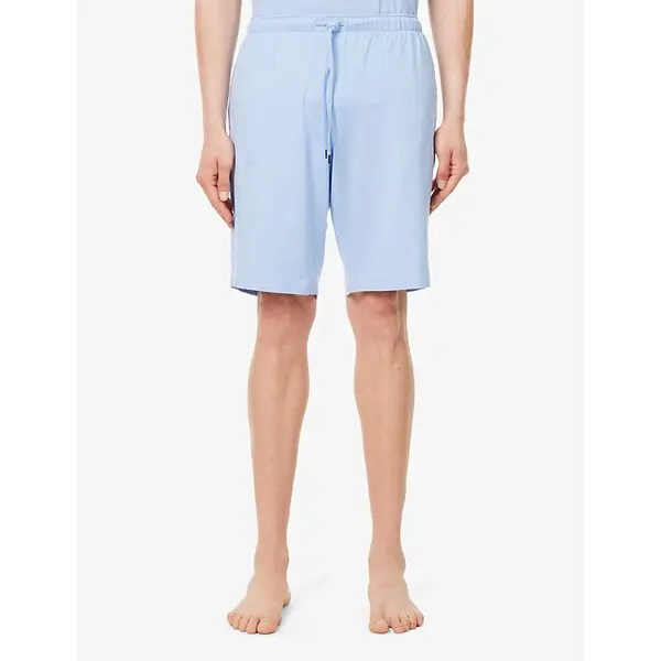 Derek Rose Basel Relaxed-fit Stretch-woven Pyjama Shorts - French