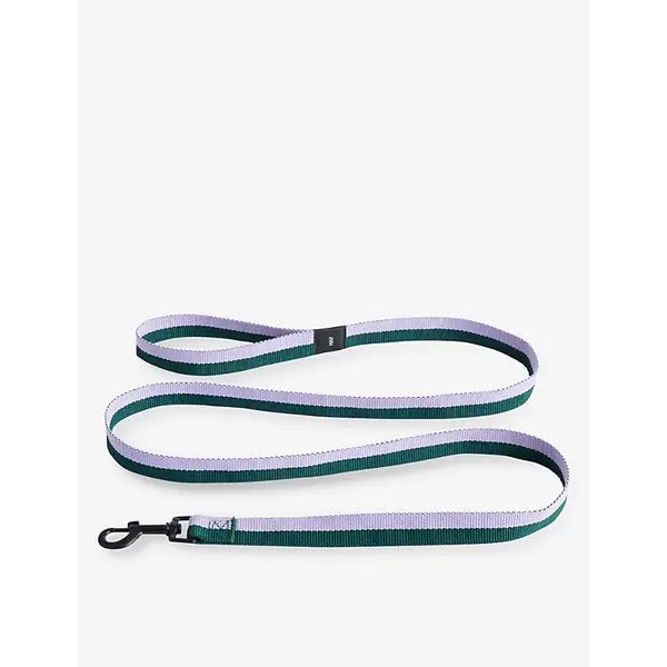 HAY Plaited Woven Dog Leash - Lavender And Green