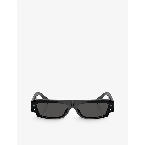 Dolce & Gabbana Dg4458 Rectangle Sunglasses - Black