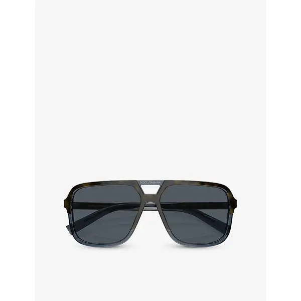 Dolce & Gabbana Dg4354 Square-frame Sunglasses - Blue