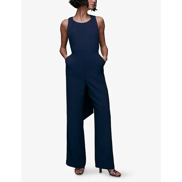 Whistles Tie-back Maxi Stretch-woven Jumpsuit
