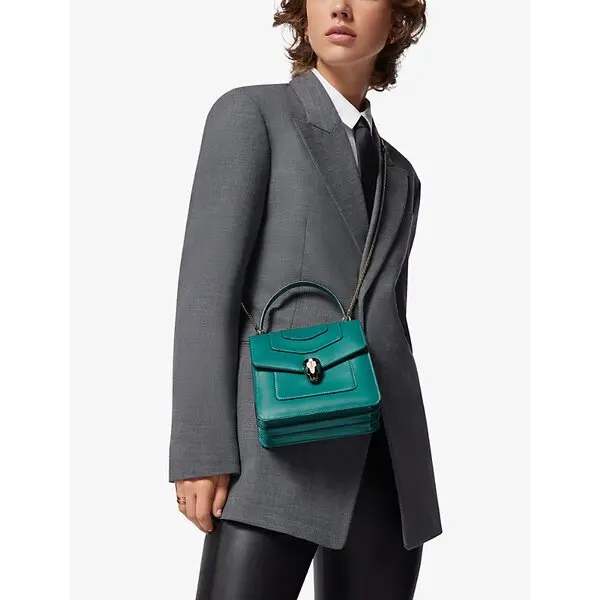 BVLGARI Serpenti Forever Top-handle Bag - Green