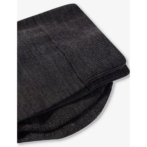 Falke Brushed Mid-calf Knit Socks - 3117 Anthra. Mel.