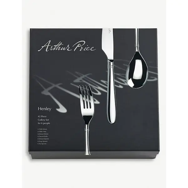 ARTHUR PRICE Henley Stainless Steel 42-piece Cutlery Set
