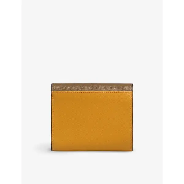 Marni Logo-print Zip-up Leather Wallet