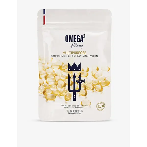 NORWAY OMEGA Norwegian Omega-3 Finest Marine Oil 60 Capsules - One-color