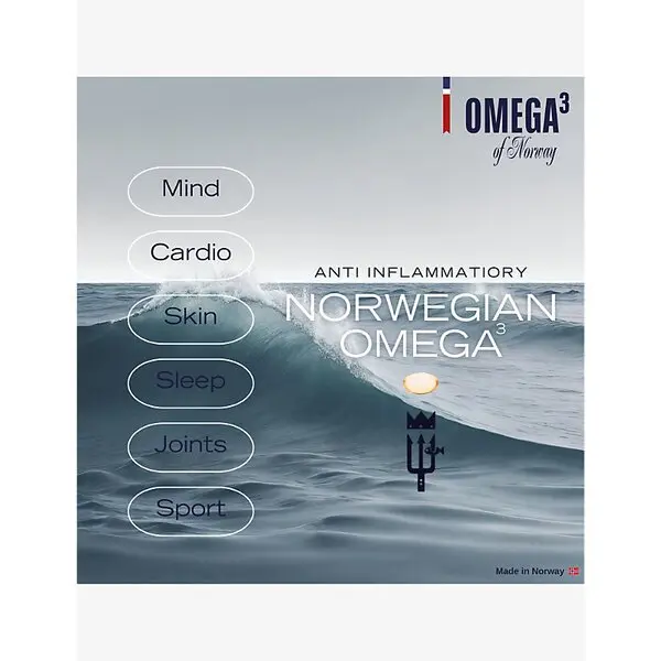 NORWAY OMEGA Norwegian Omega-3 Finest Marine Oil 60 Capsules