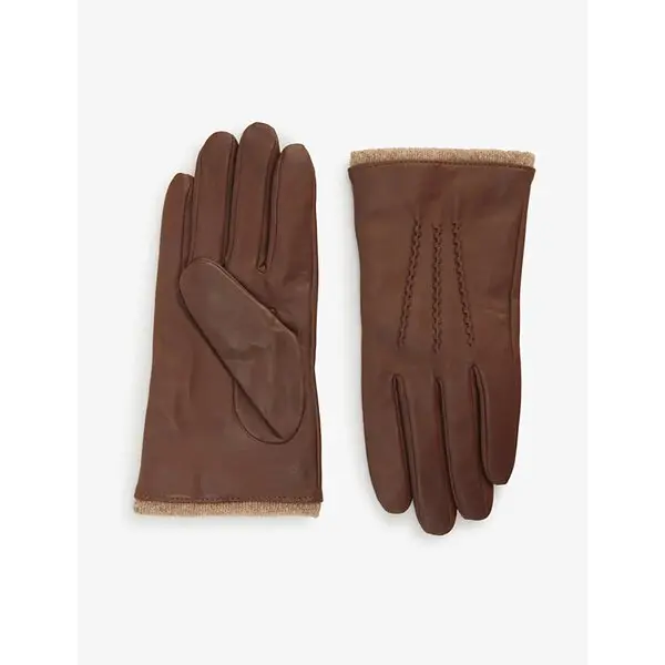 DENTS Lorraine Leather Gloves - Chestnut