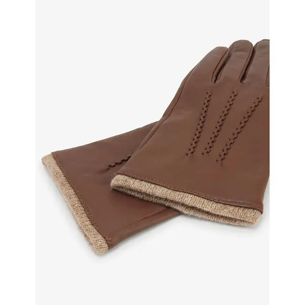 DENTS Lorraine Leather Gloves - Chestnut