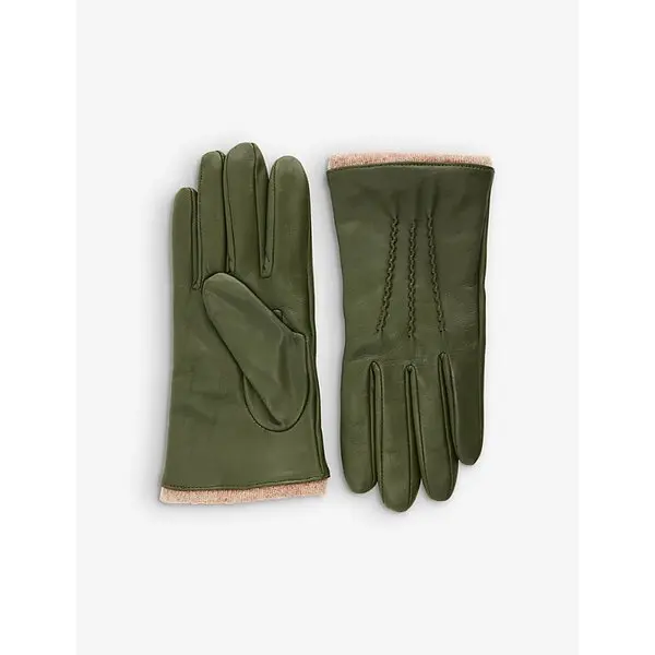 DENTS Lorraine Leather Gloves - Sage