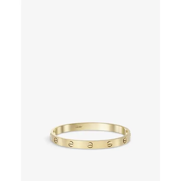 CARTIER Love Classic Brushed 18ct Yellow-gold Bracelet - Yellow Gold