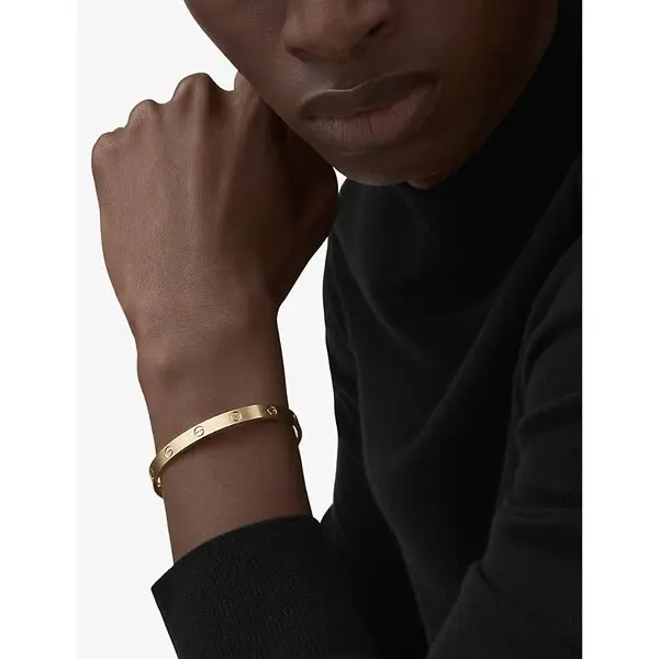 Cartier Love Classic Brushed 18ct Yellow-gold Bracelet - Yellow Gold