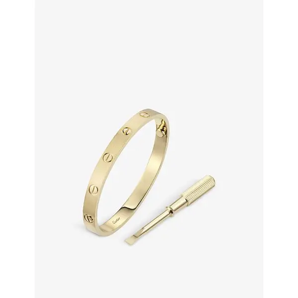 Cartier Love Classic Brushed 18ct Yellow-gold Bracelet - Yellow Gold