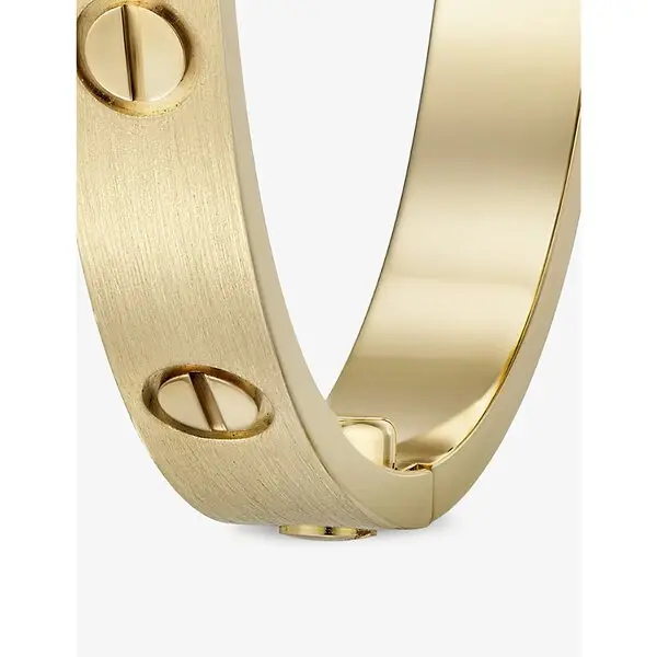 Cartier Love Classic Brushed 18ct Yellow-gold Bracelet - Yellow Gold