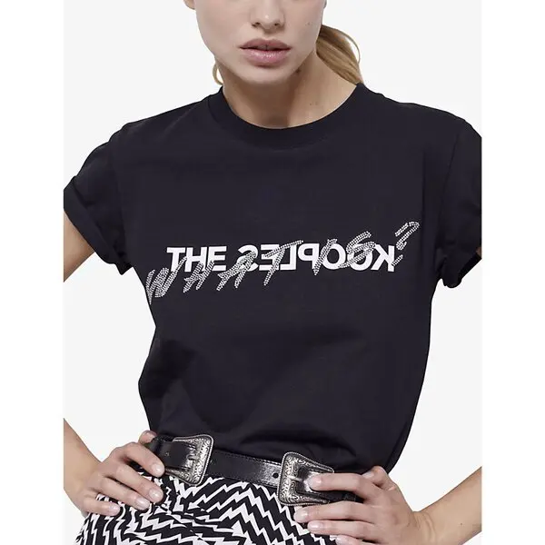 The Kooples Logo-print Cotton T-shirt