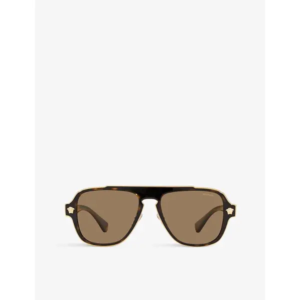 Versace Ve2199 Irregular Sunglasses - Brown