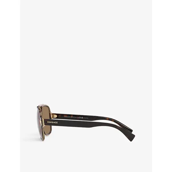 Versace Ve2199 Irregular Sunglasses - Brown