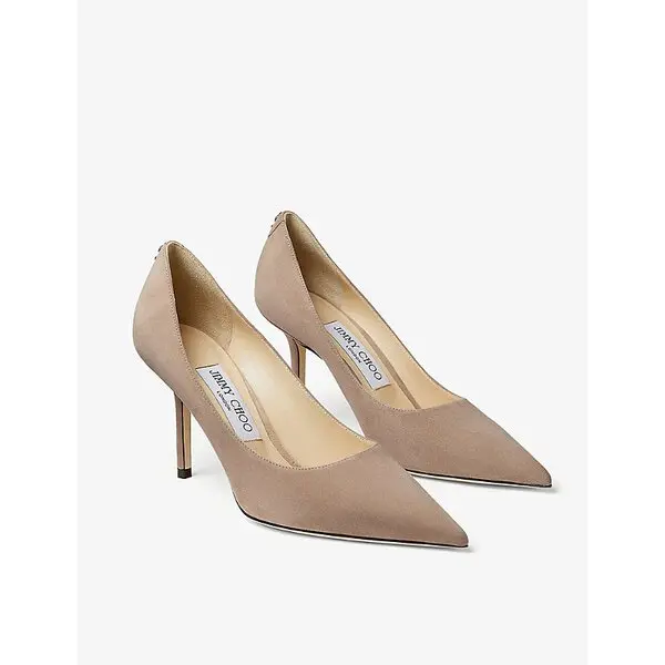 JIMMY CHOO Love 85 Suede Heeled Pumps - Ballet Pink