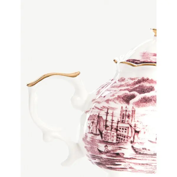 SELETTI Smeraldina Hybrid Printed Porcelain Teapot