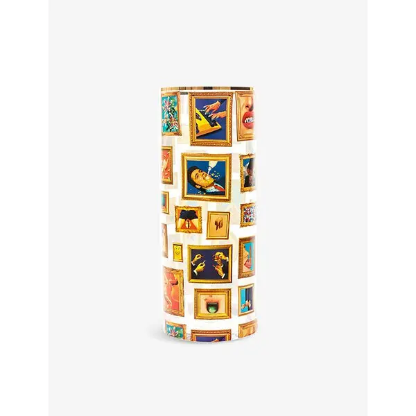 SELETTI Wears Toiletpaper Frames Cylindrical Glass Vase 50cm - One-color