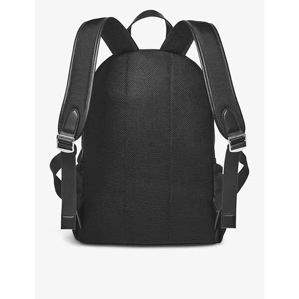 ASPINAL OF LONDON Logo Woven Backpack - Black