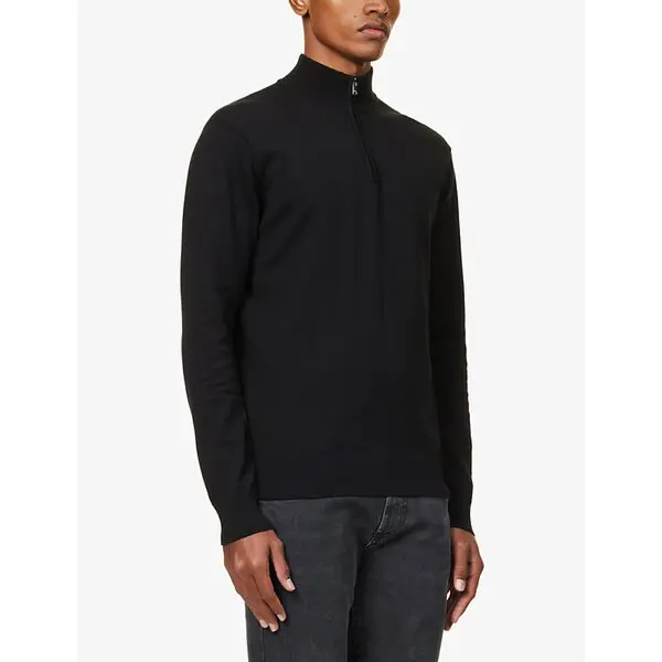 ARNE Cotton-knit Funnel Neck Jumper