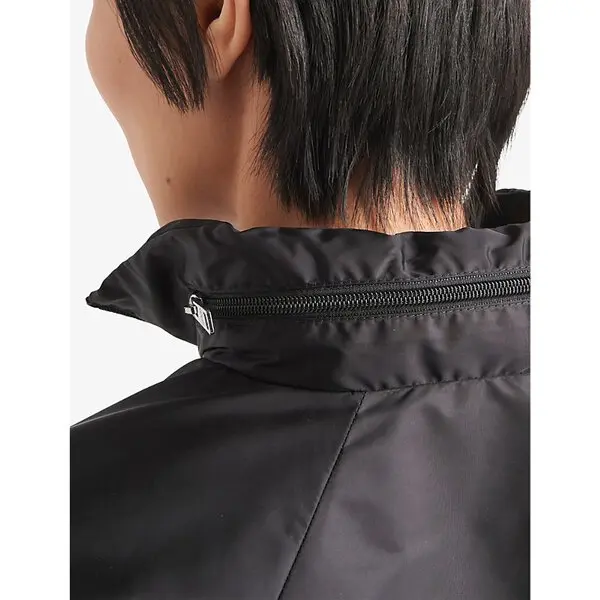 Prada Re-nylon Logo-plaque Raglan-sleeve Rain Jacket
