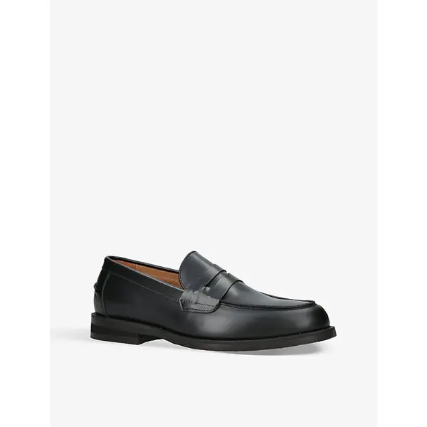 DUKE + DEXTER Leather Penny Loafers