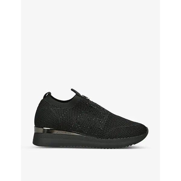 Carvela Janeiro 2 Crystal-embellished Knitted Trainers