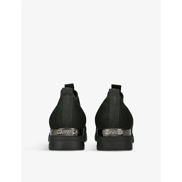 Carvela Janeiro 2 Crystal-embellished Knitted Trainers