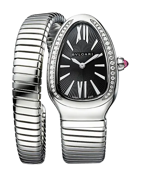 BVLGARI Serpenti Tubogas Stainless-steel Quartz Watch - Stainless Steel