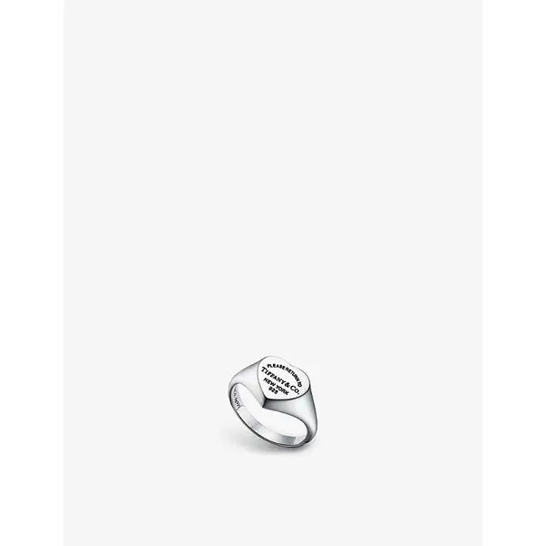 Tiffany & Co. Return To Heart Signet Ring - Silver