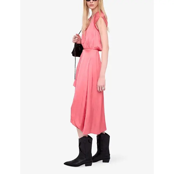 Zadig&Voltaire Satin Midi Dress - Tea Rose