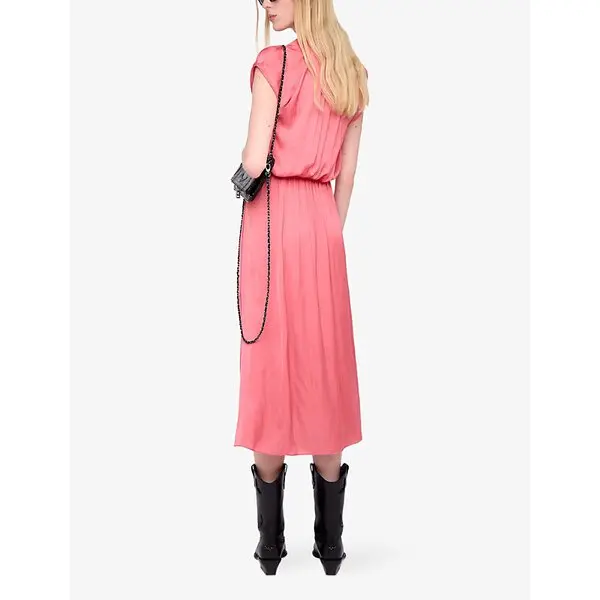 Zadig&Voltaire Satin Midi Dress - Tea Rose