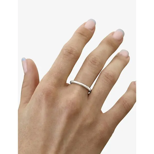 Monica Vinader Mv Siren™ Hammered Ring - Sterling Silver