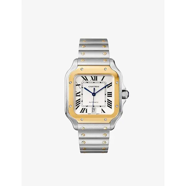 CARTIER Santos De Automatic Watch - Yellow Gold & Steel