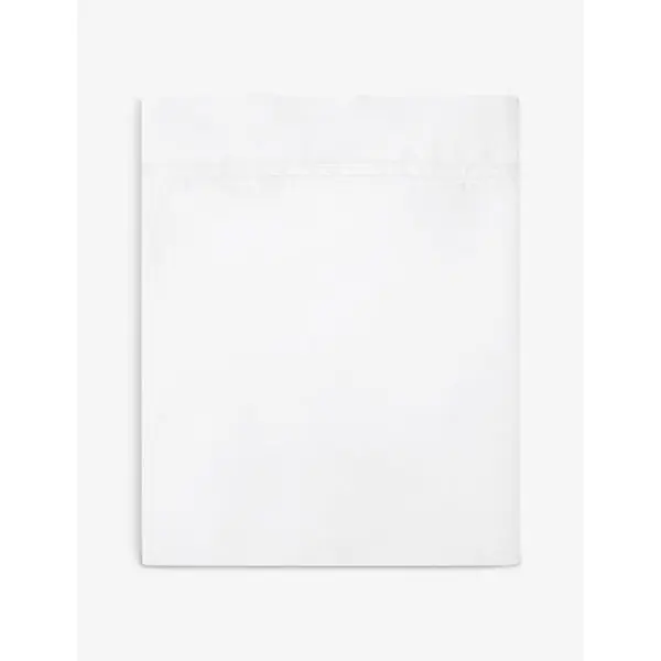 YVES DELORME Triomphe Cotton Flat Sheet - Blanc