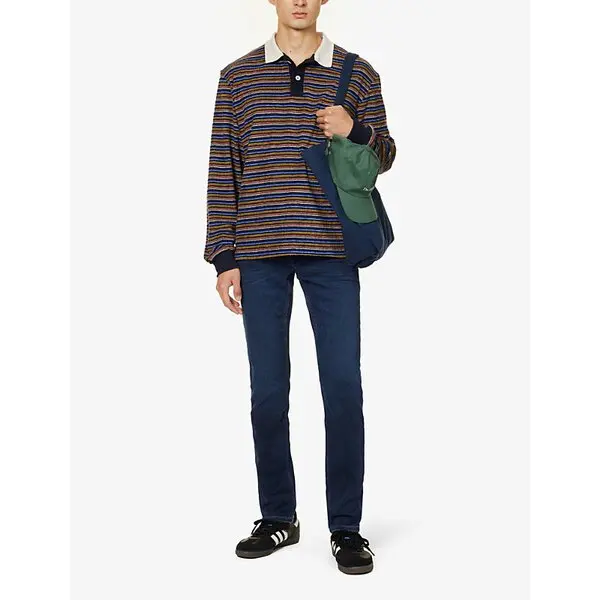 Paige Lennox Slim Fit Jeans With Whiskering And Stretch - Jenkins